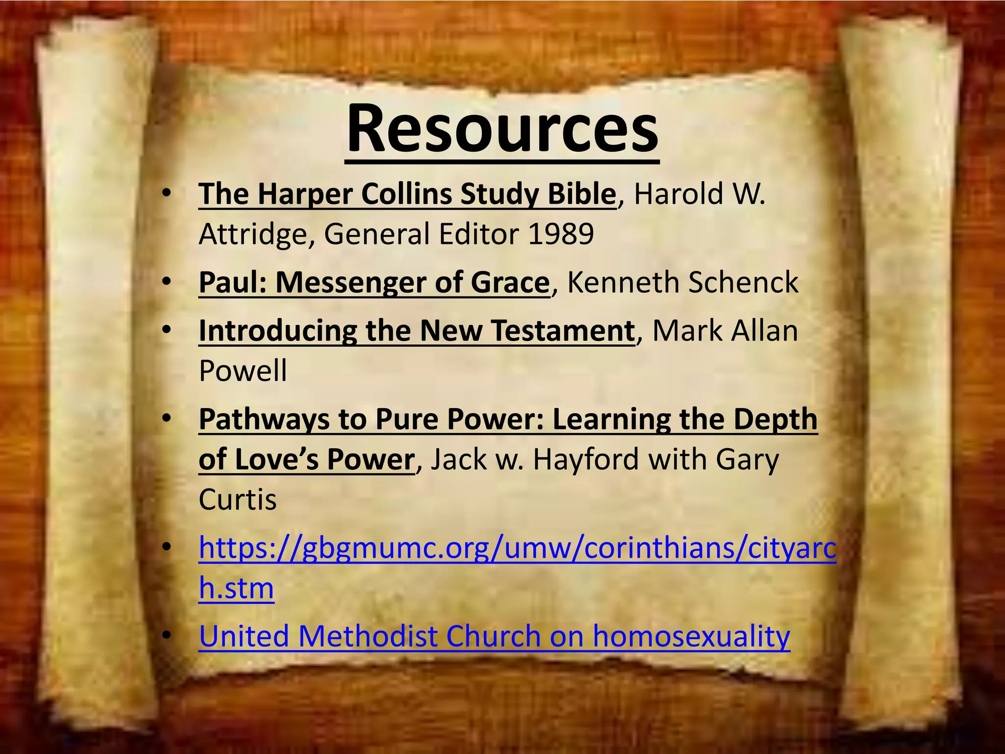 The legacy of paul fifth presentation 1 corinthians unity | PPTX