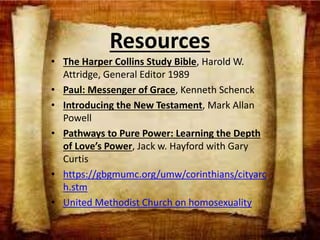 The legacy of paul fifth presentation 1 corinthians unity | PPT