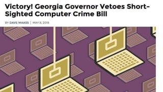 The legalities of hacking back | PPTX