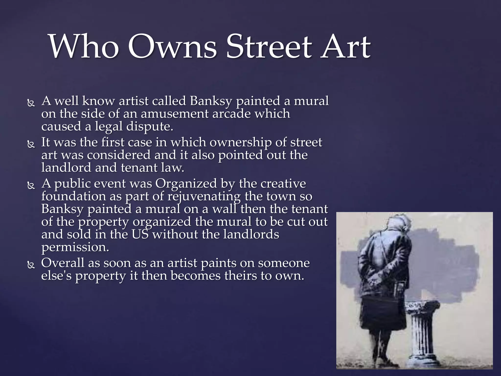 The legality of street art | PPTX