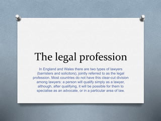 The legal profession.ppt