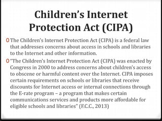 The legal, safe and ethical use of technology in the classroom | PPTX