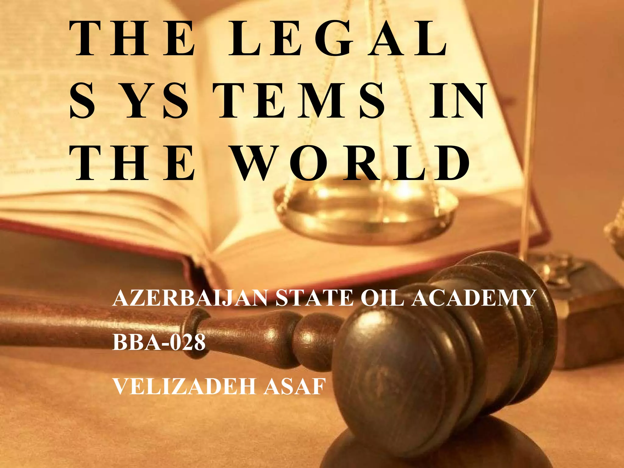 The Legal Systems Of The World | PPT