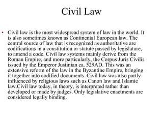 The Legal Systems Of The World | PPT