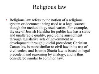 The Legal Systems Of The World | PPT