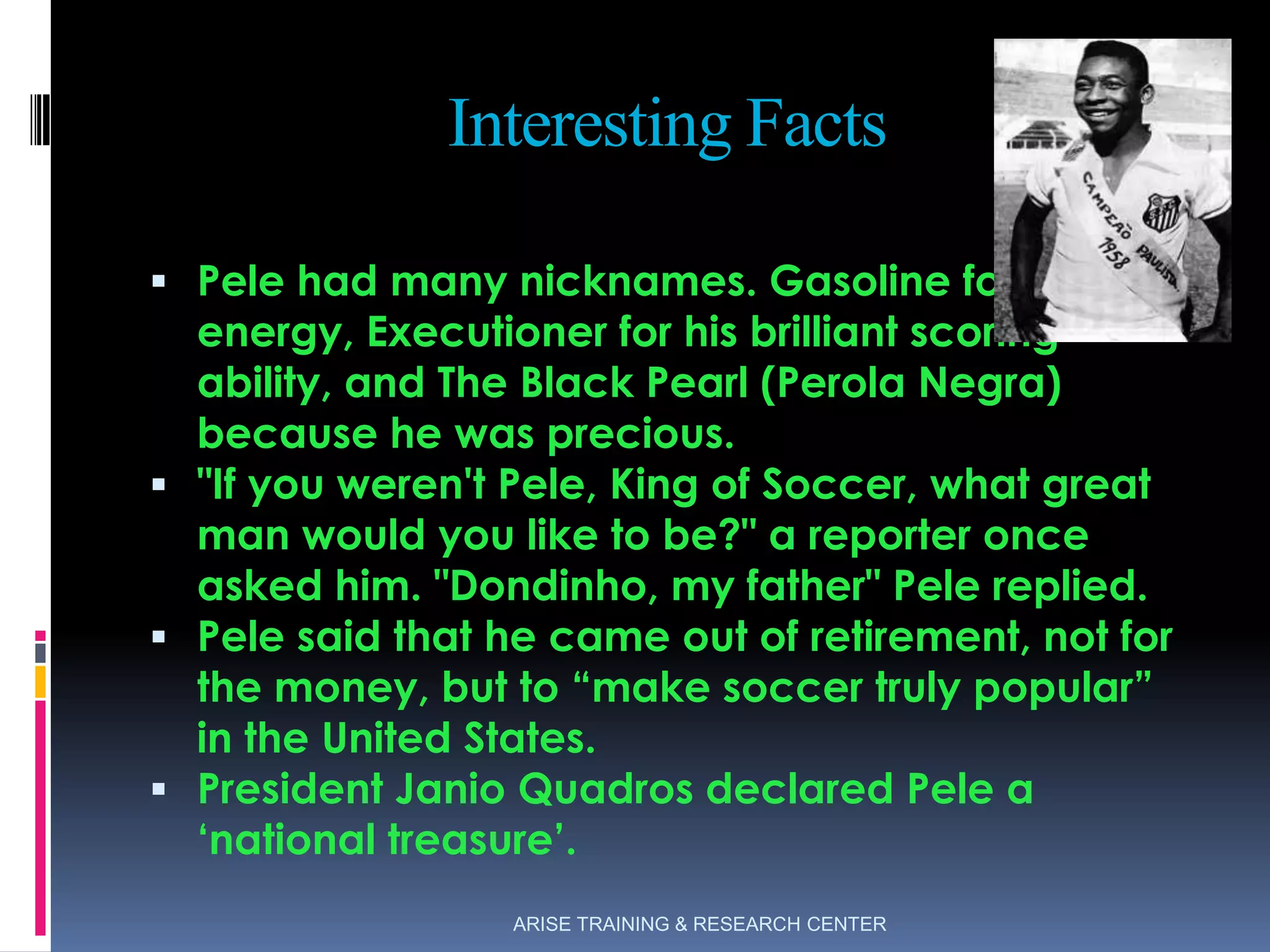 The legendary football player - PELE | PPSX