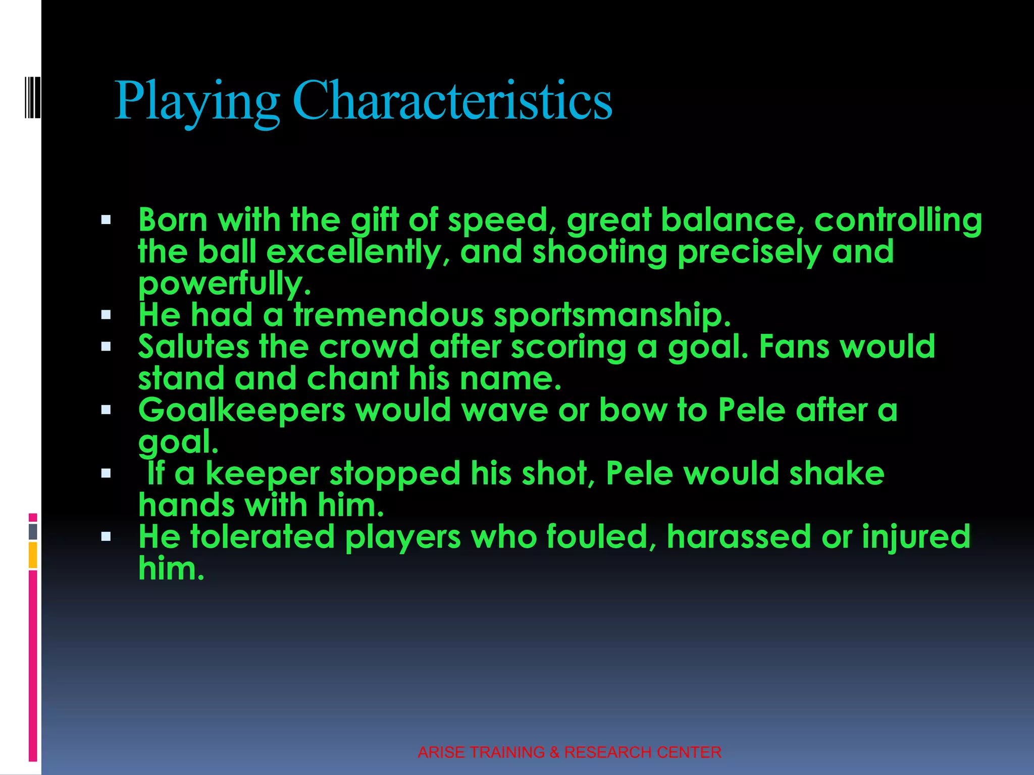 The legendary football player - PELE | PPSX