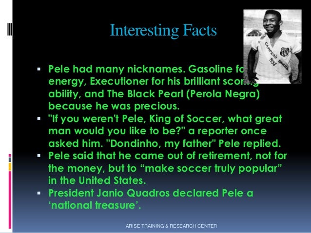 The legendary football player - PELE