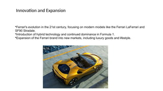 The Legendary History of Ferrari,A Journey Through Speed, Style, and ...