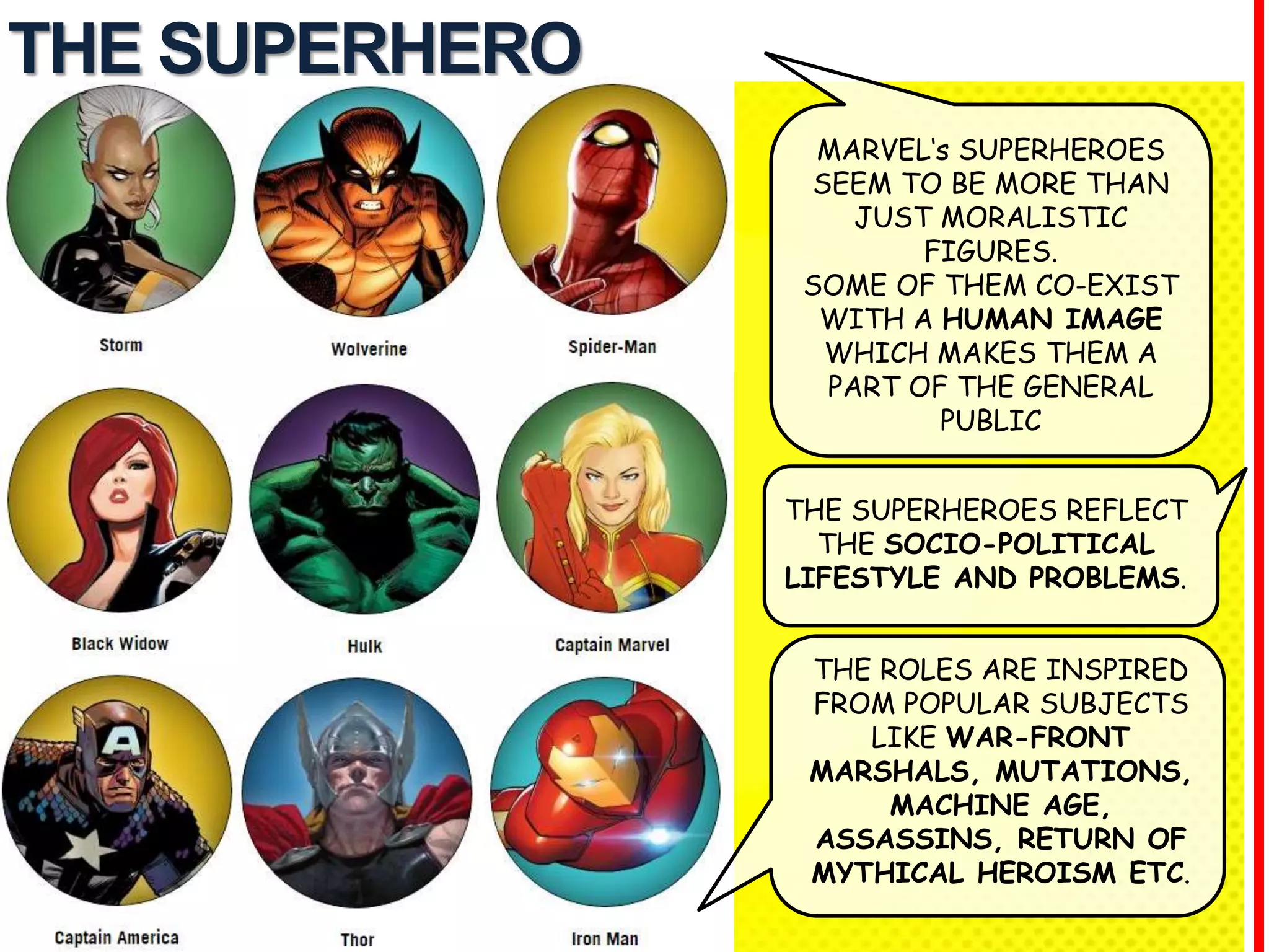 Marvel: in comic culture | PPTX