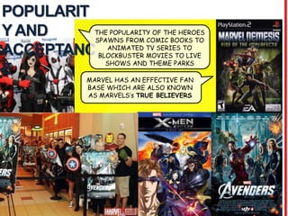 Marvel: in comic culture | PPTX