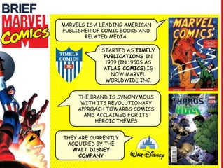 Marvel: in comic culture | PPTX