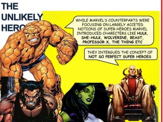 Marvel: in comic culture | PPTX