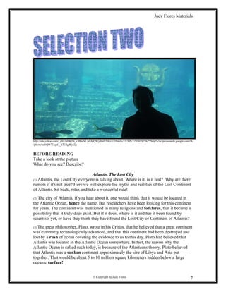 The Legend of Atlantis | PDF