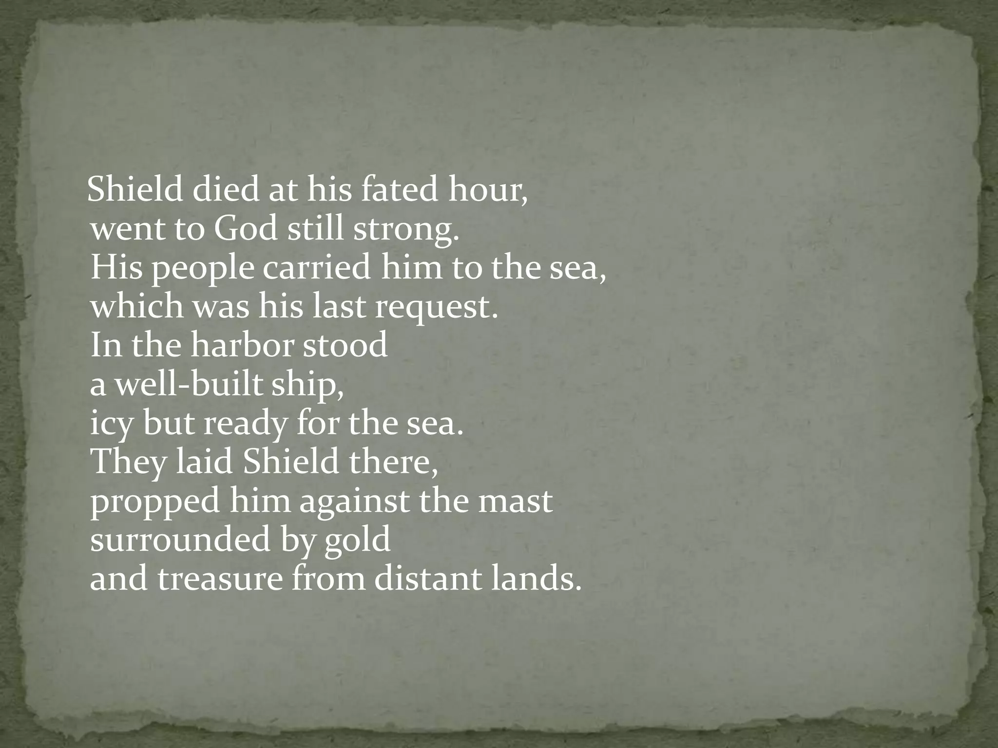 The legend of beowulf | PPTX