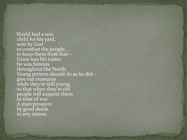 The legend of beowulf | PPTX