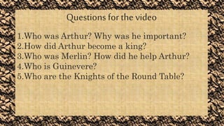 The legend of king arthur | PPT