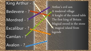 The legend of king arthur | PPT