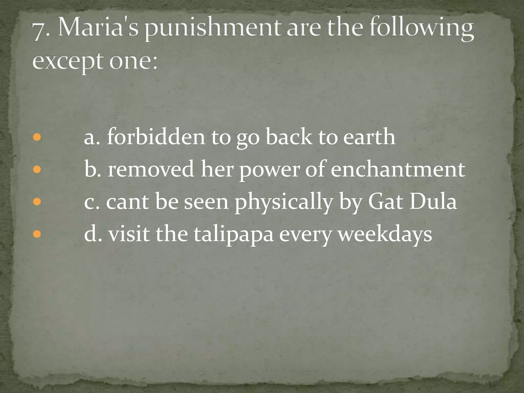 The legend of maria makiling | PPTX