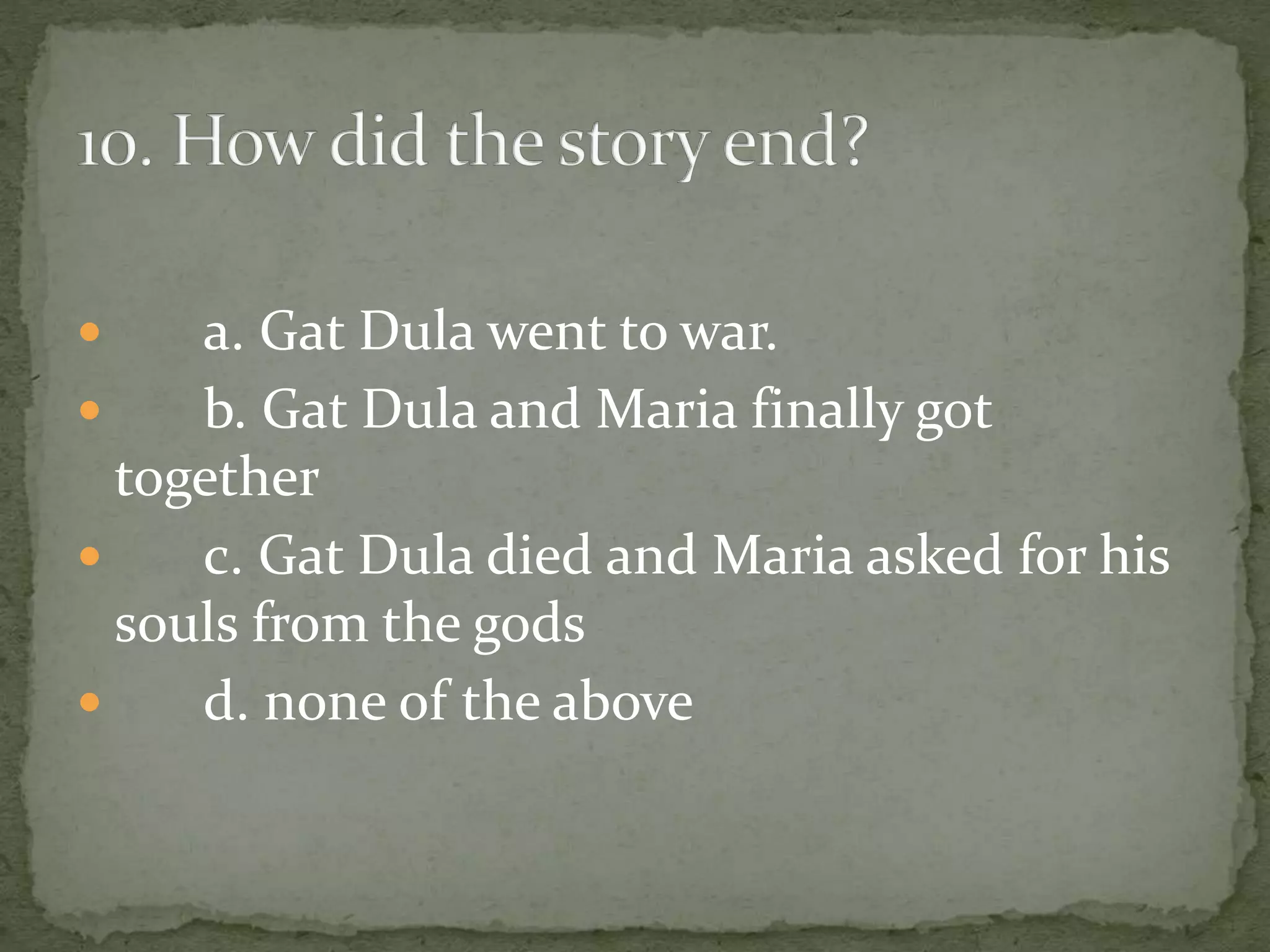 The legend of maria makiling | PPTX