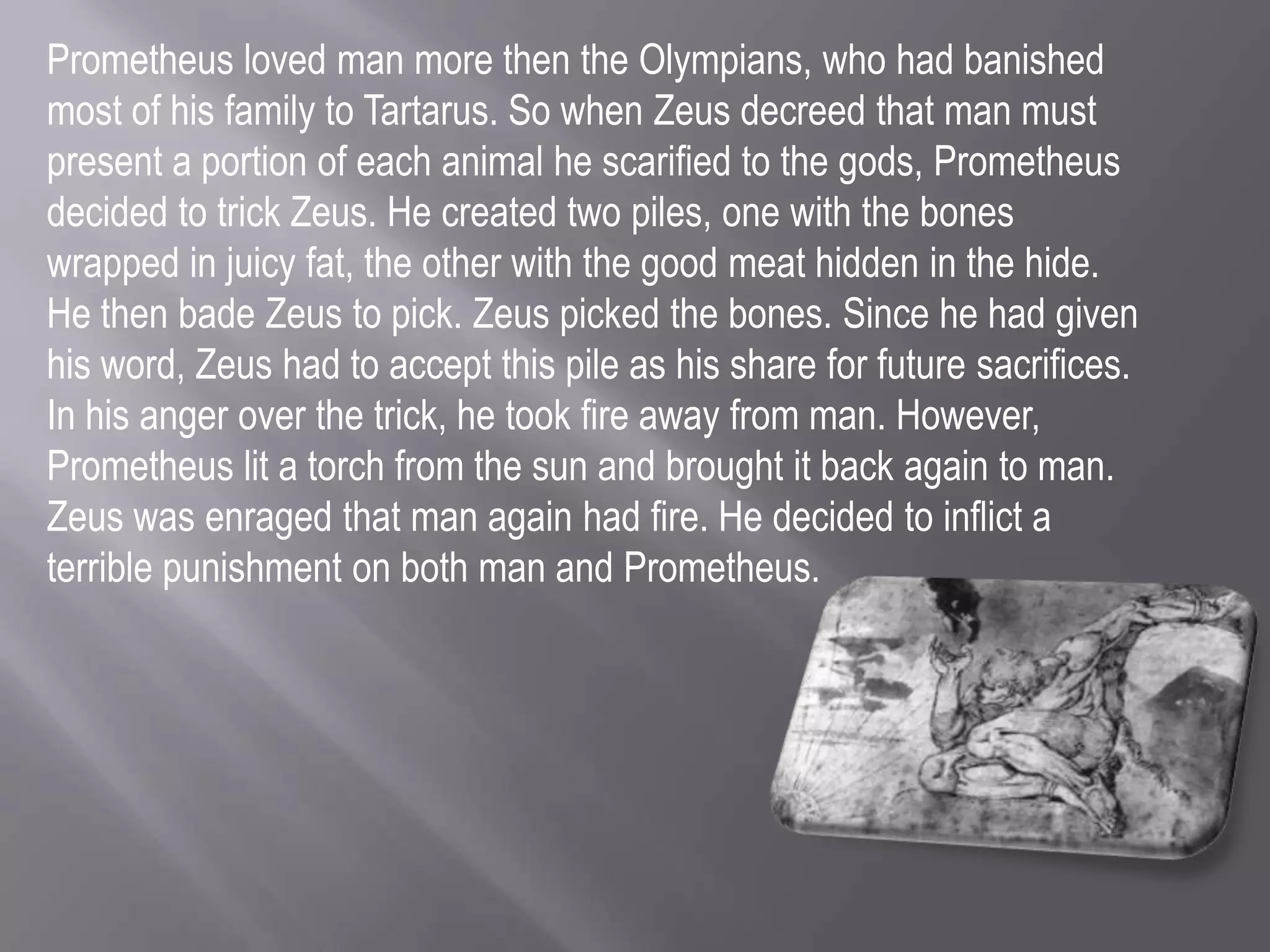 The legend of Prometheus | PPTX