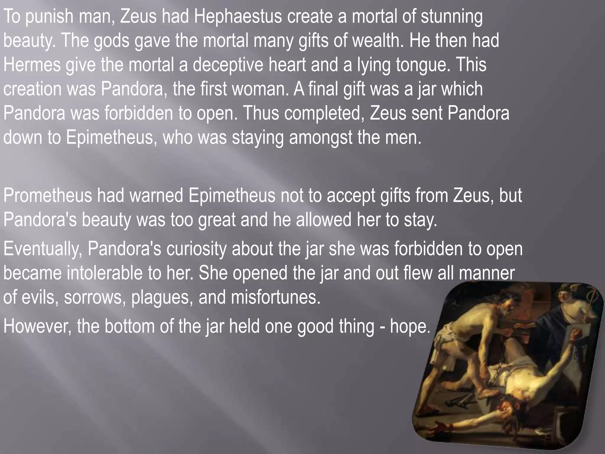 The legend of Prometheus | PPTX