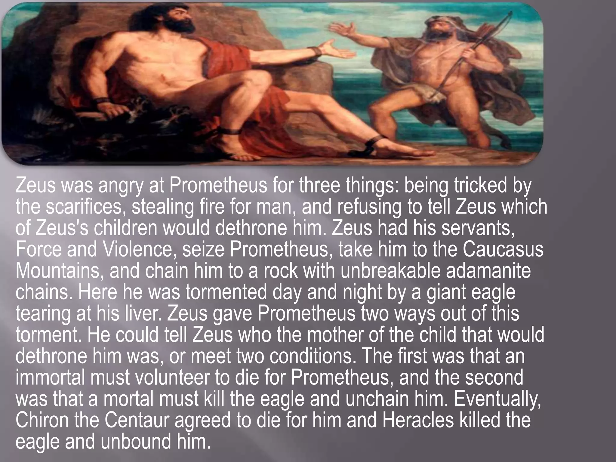 The legend of Prometheus | PPTX