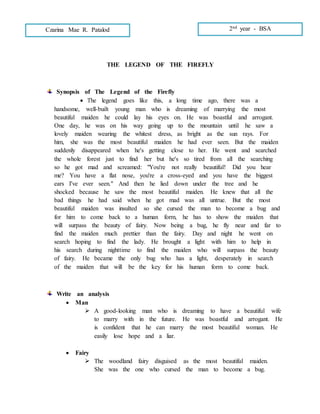 The legend of the firefly | DOCX