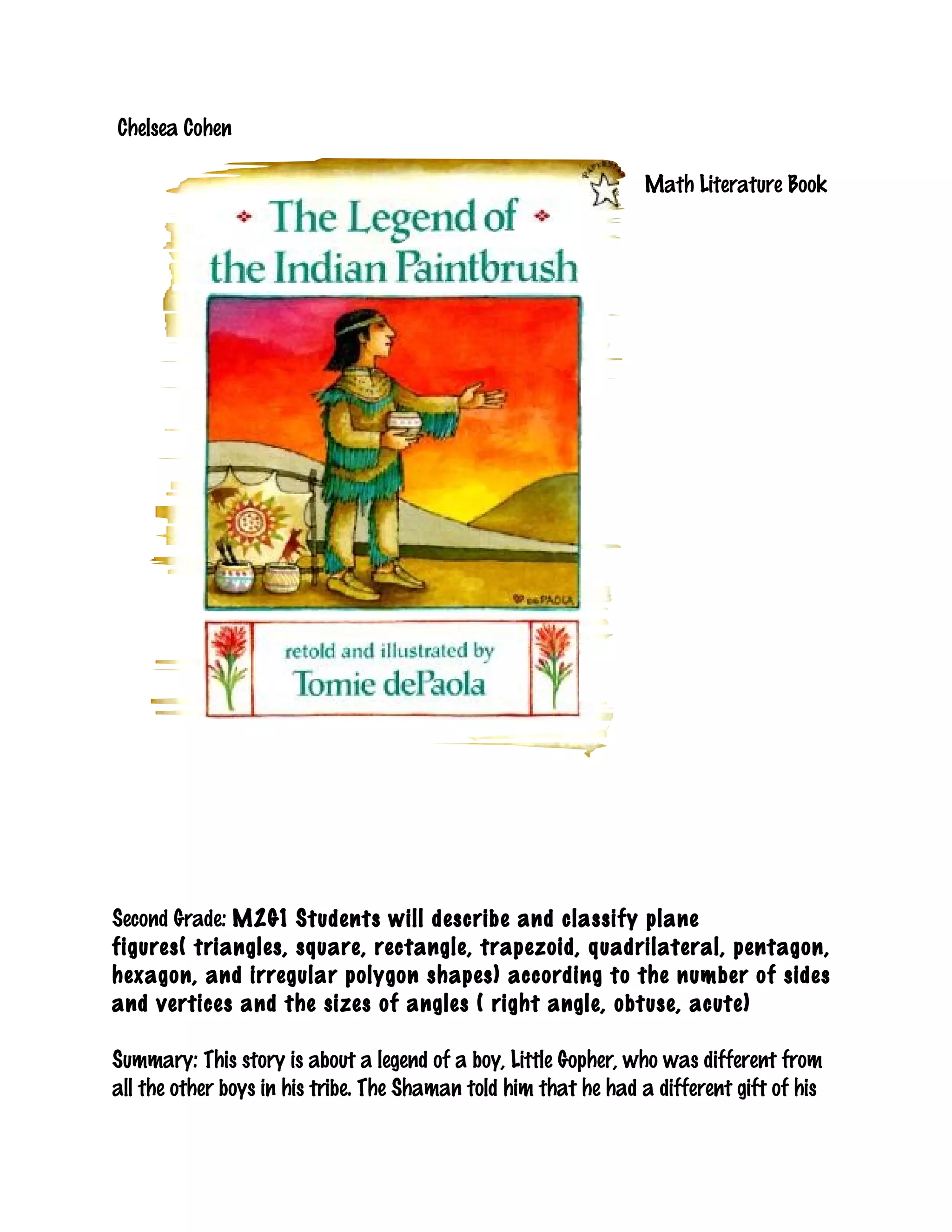 The legend of the indian paintbrush | PDF