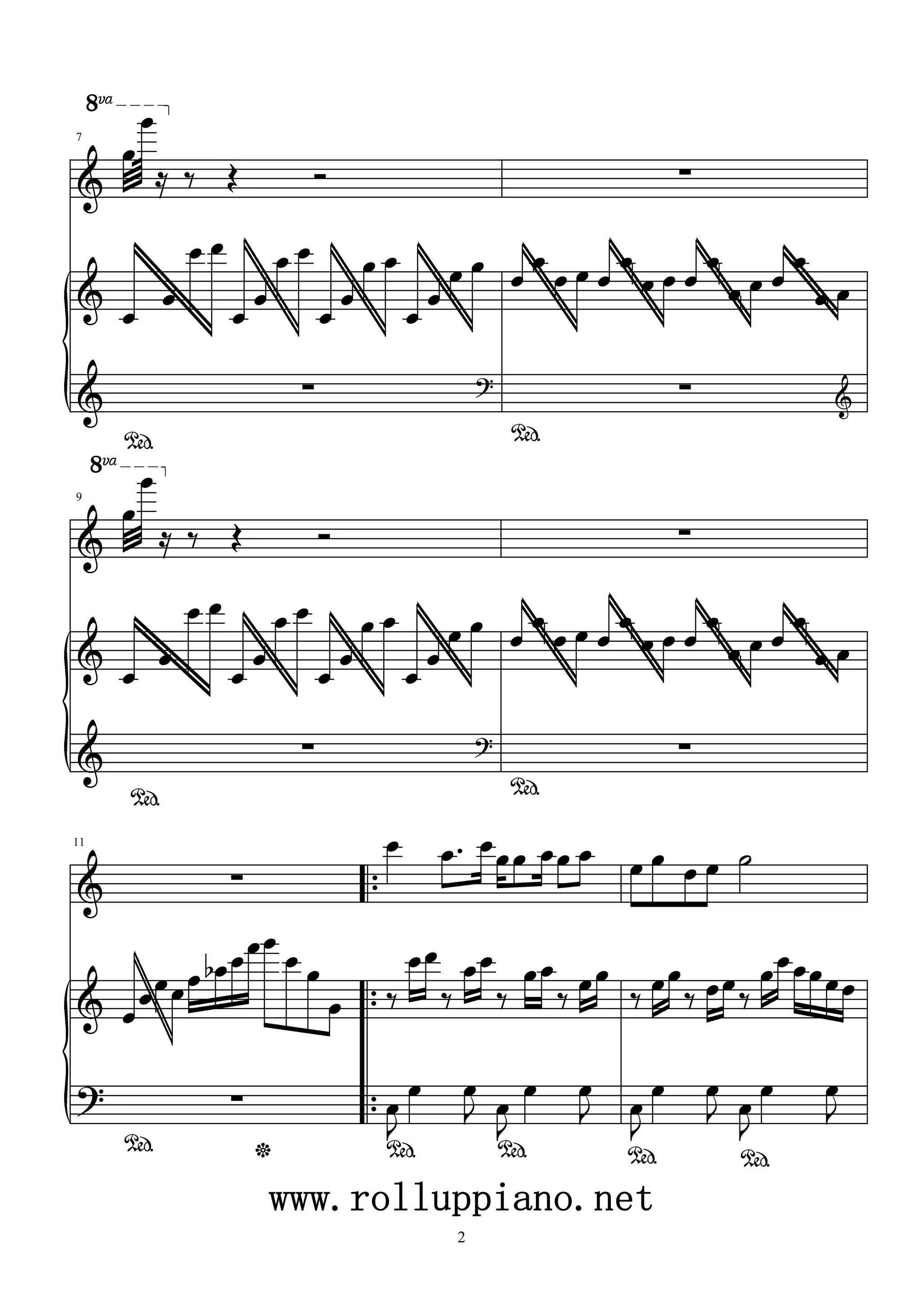 Piano sheet music chinese songs - The legend of white snake | PDF