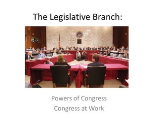 The Legislative Branch | PPTX