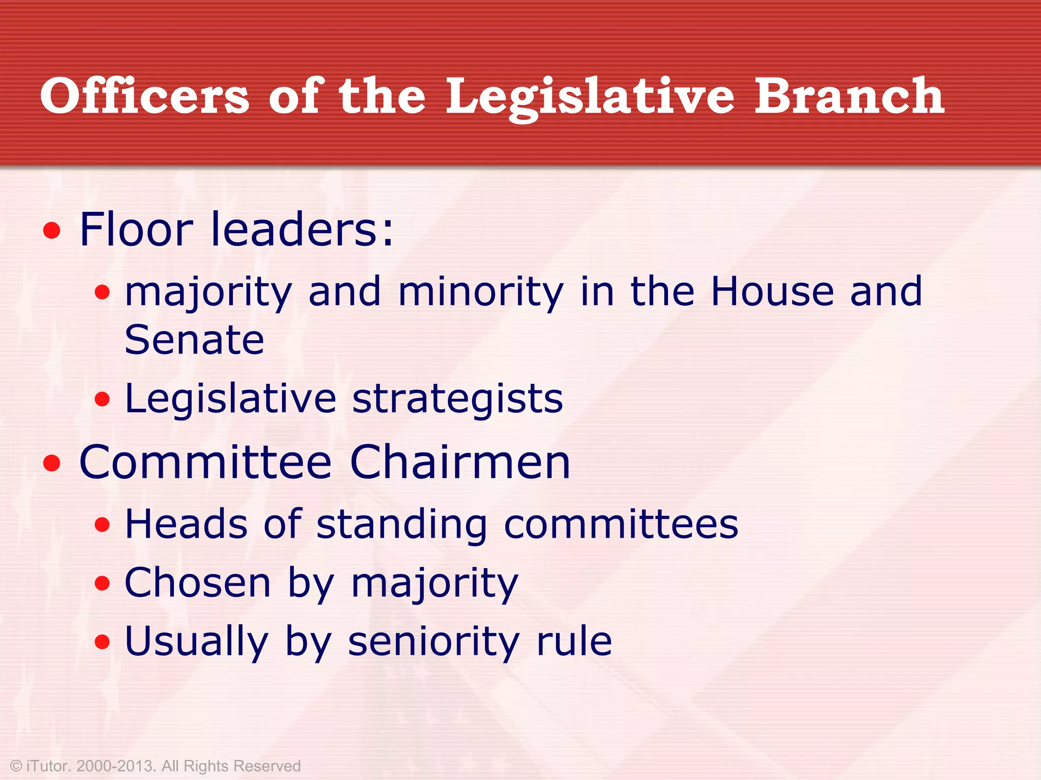 The Legislative Branch | PPT