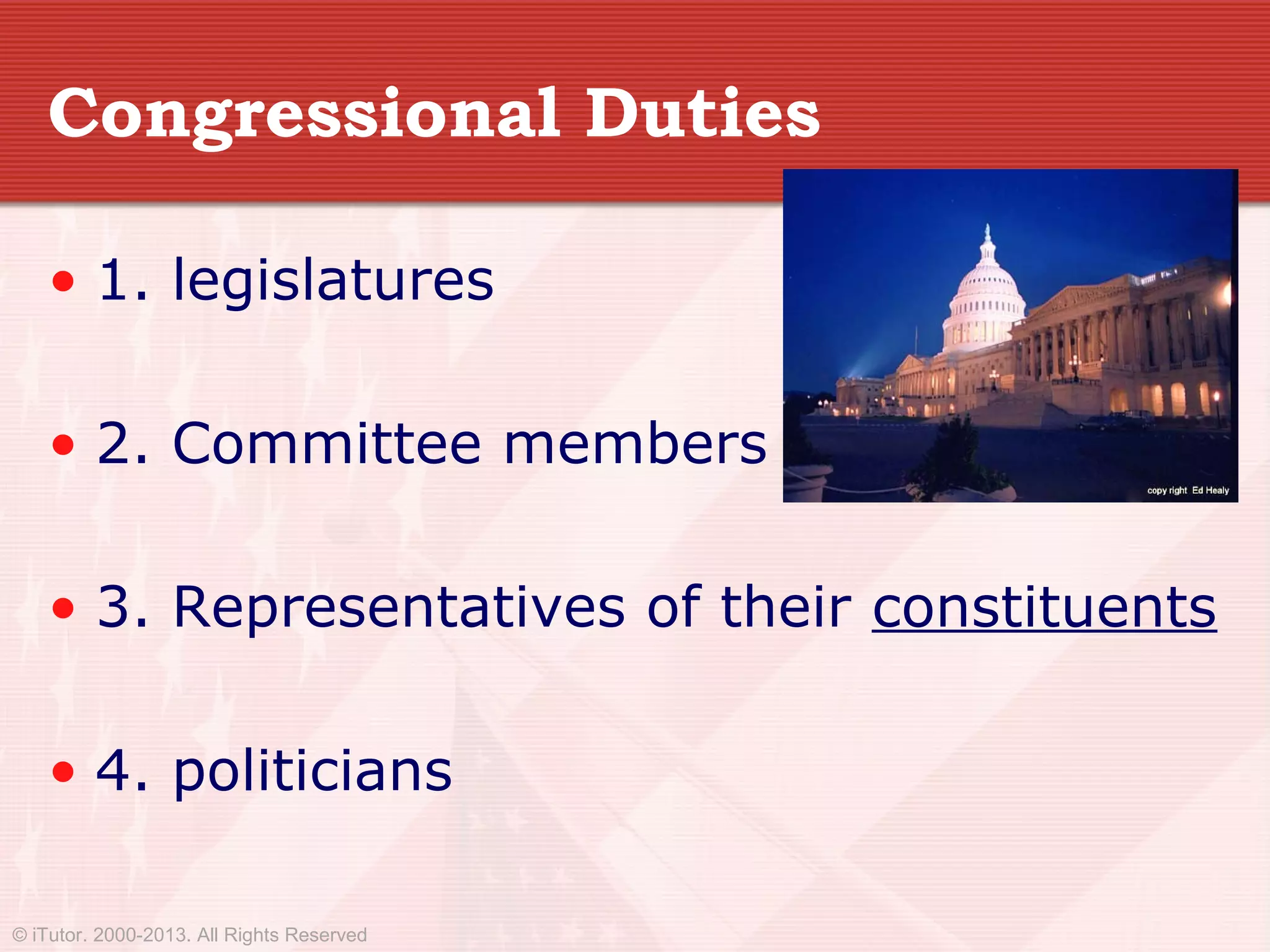 The Legislative Branch | PPT