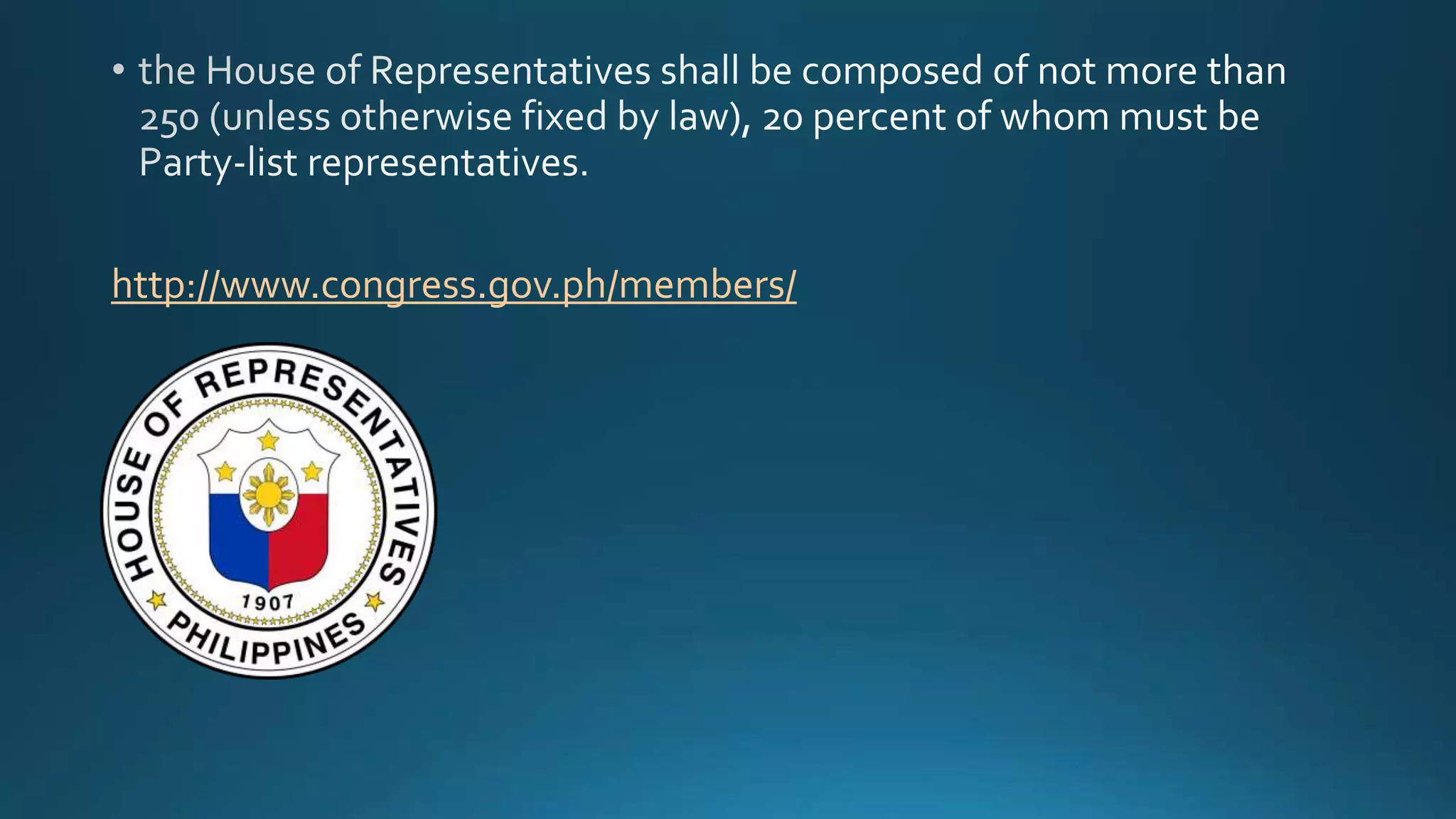 THE LEGISLATIVE BRANCH OF THE PHILIPPINE GOVERNMENT | PPTX