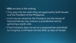 THE LEGISLATIVE BRANCH OF THE PHILIPPINE GOVERNMENT | PPTX