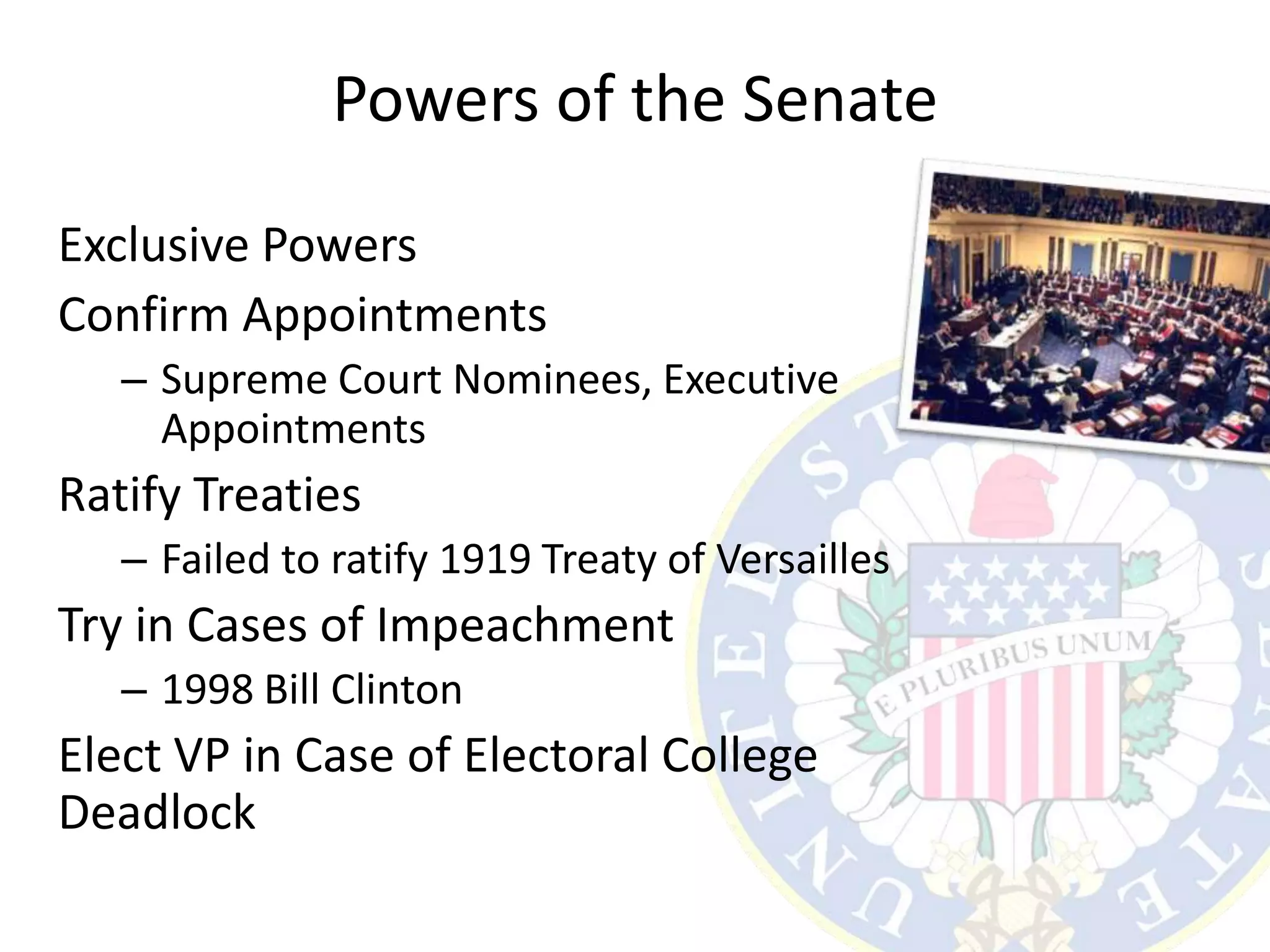 The Legislative Branch | Congress | PPT