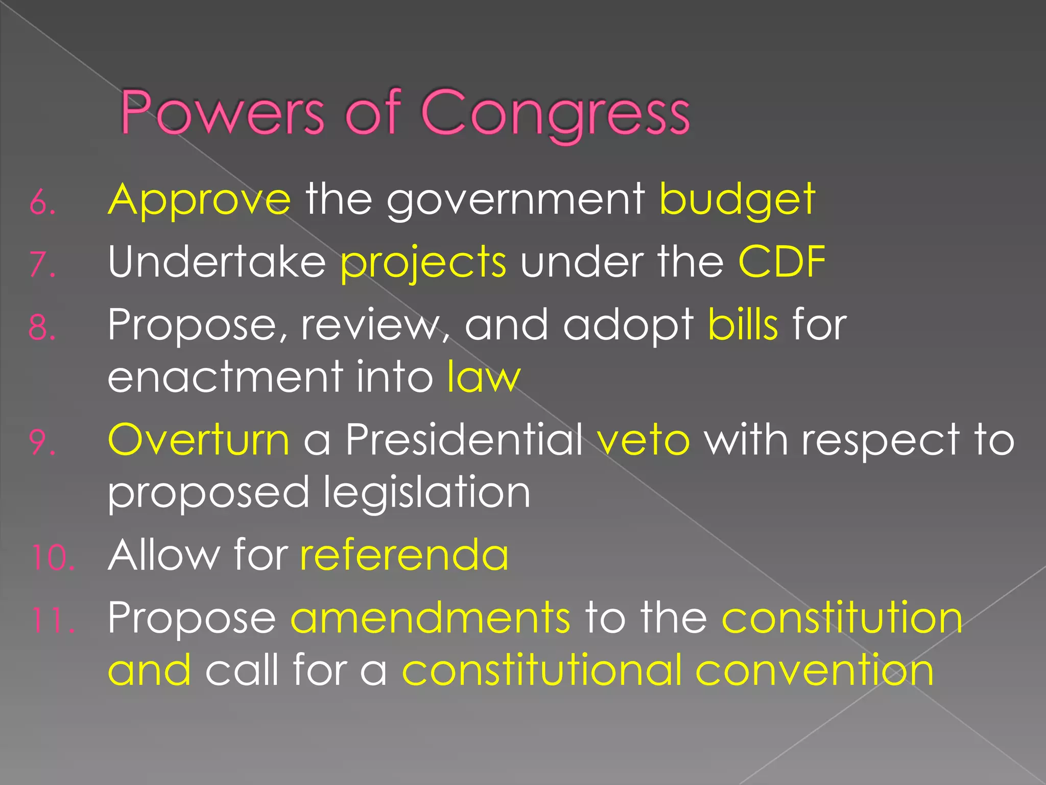 The legislative department | PPTX