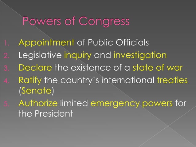 The legislative department | PPTX