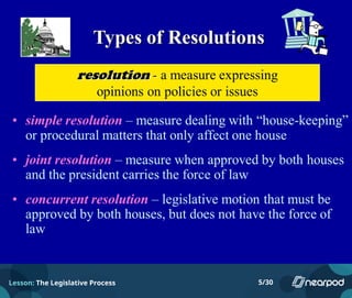 The legislative process | PDF