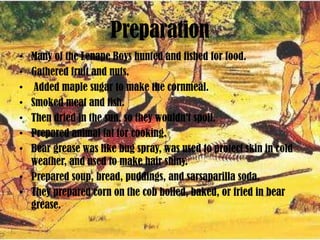 The lenape food | PPTX