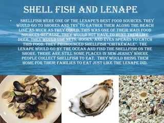 The lenape food | PPT