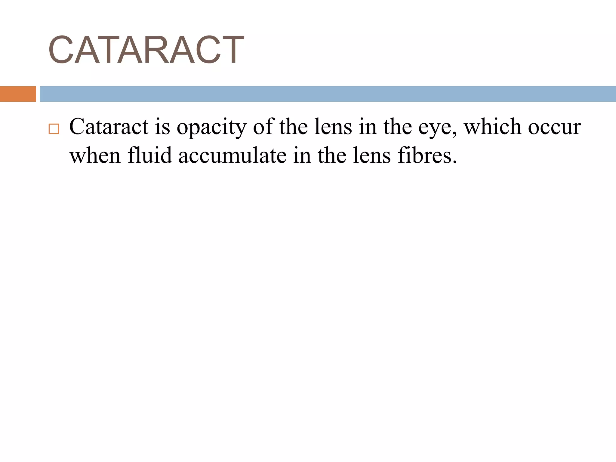 Human lens and cataract | PPTX
