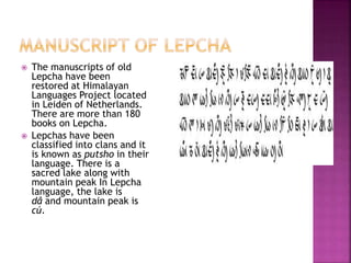 Material Culture of The Lepcha - Anthropological Study | PPTX