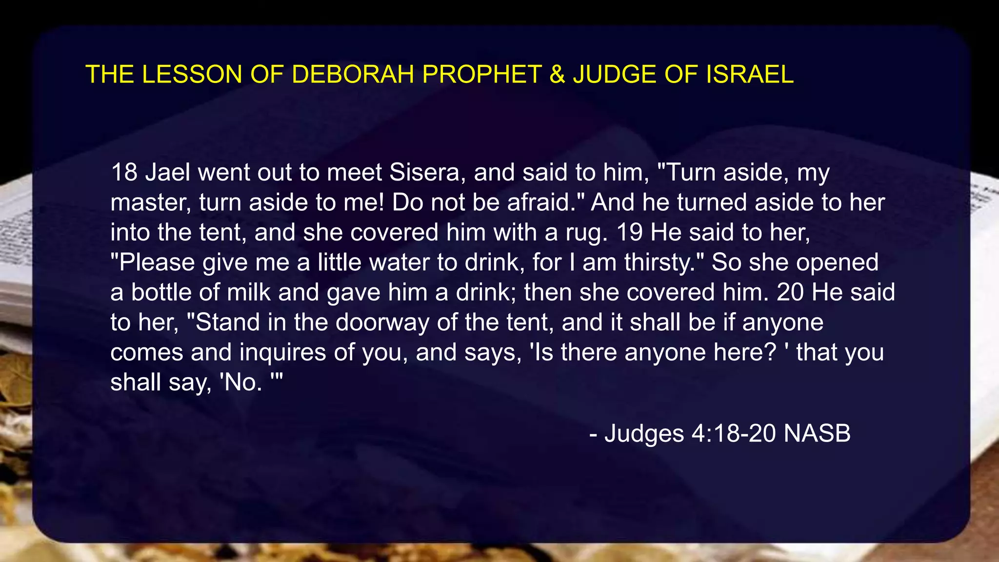 The lesson of deborah | PPTX