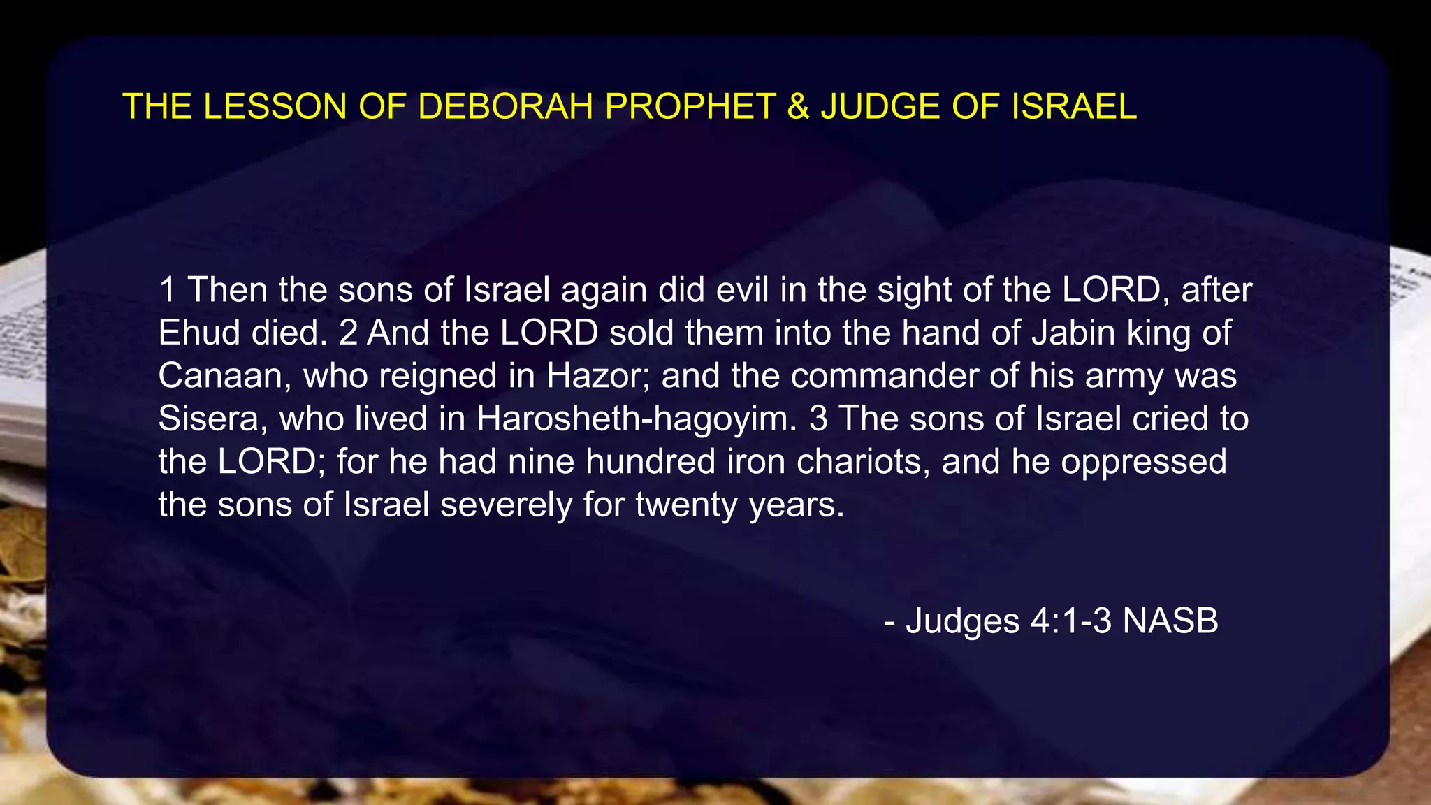 The lesson of deborah | PPTX