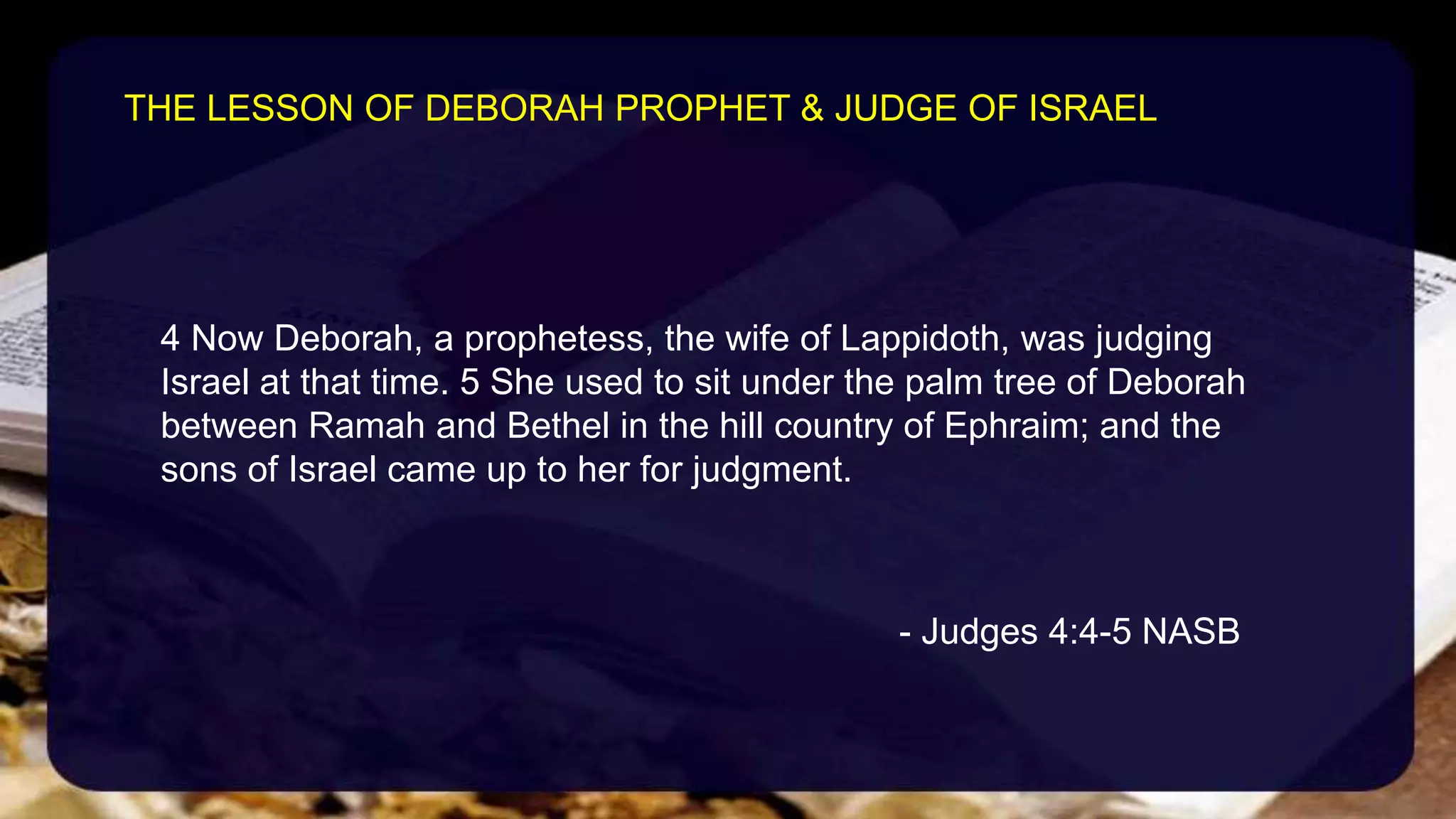 The lesson of deborah | PPTX