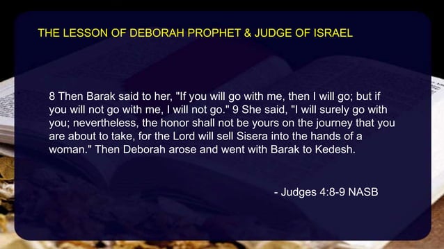The lesson of deborah | PPTX | Judaism | Religion & Spirituality