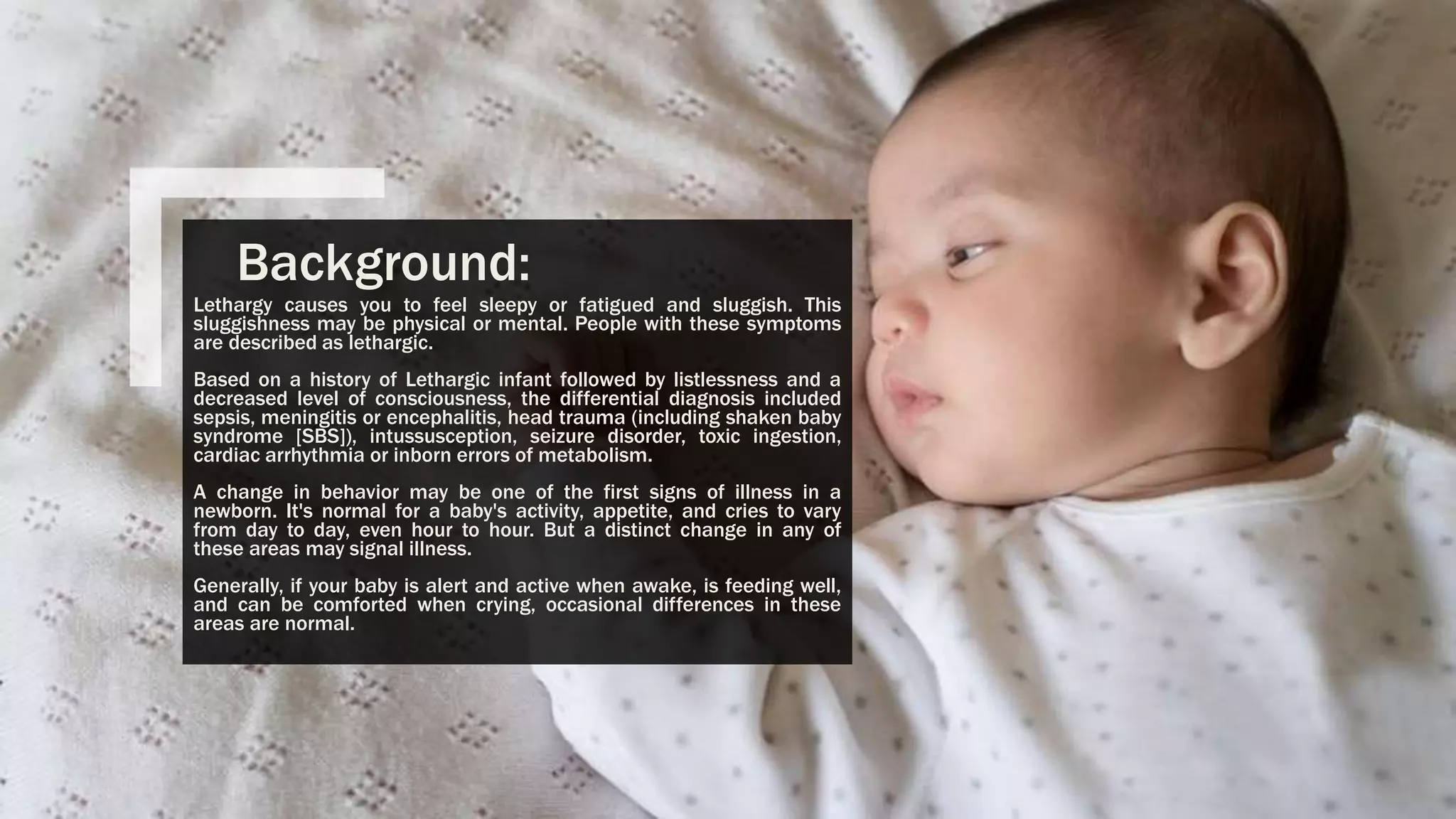 The lethargic infant | PPT