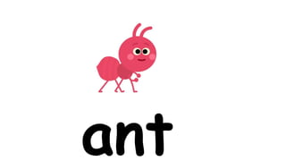 Things That Start With the Letter A: Animated slideshow | PPTX
