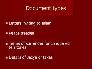 The Letters of Holy Prophet MUHAMMAD PBUH | PPTX